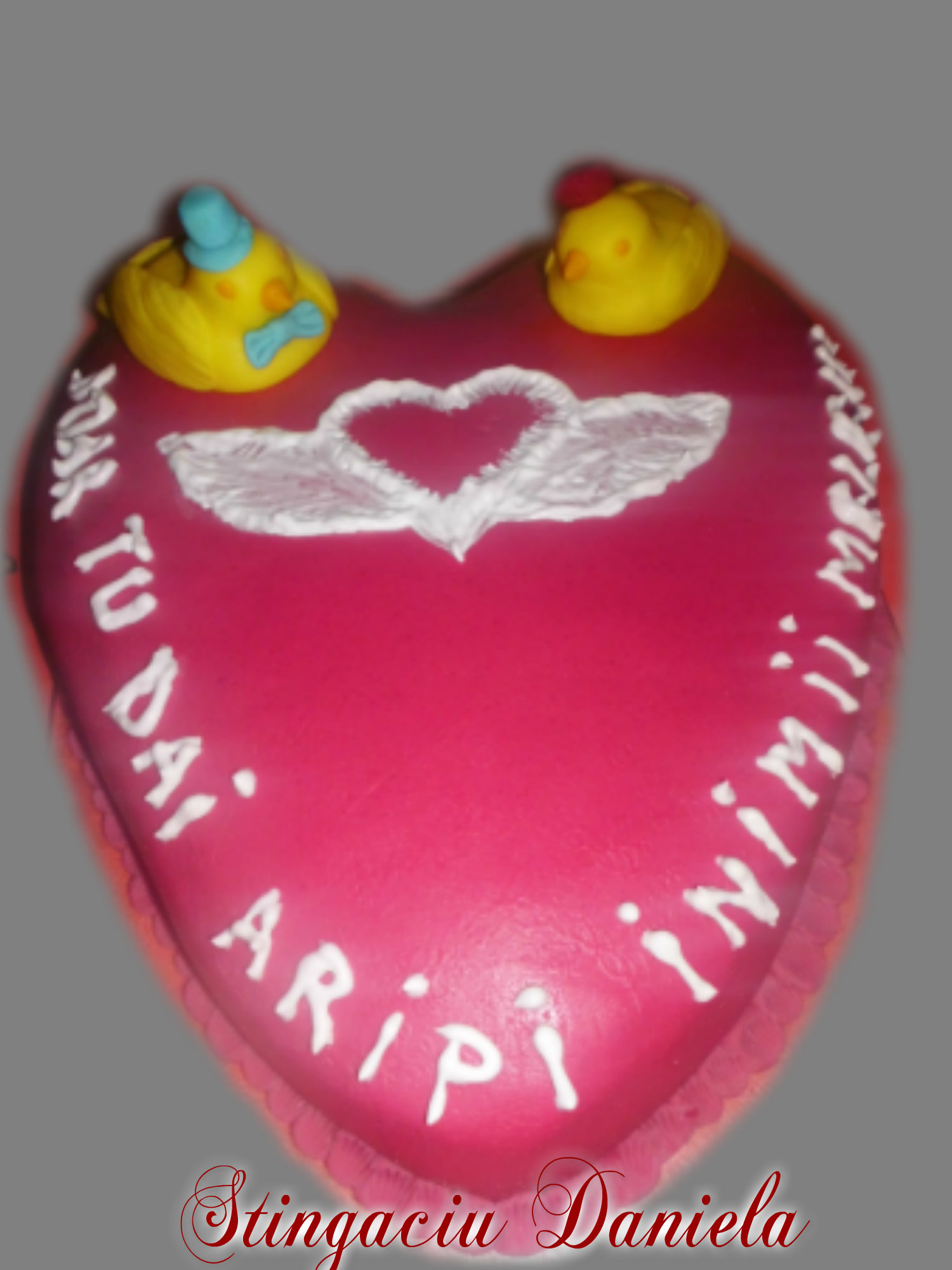 Tort inima cu pasari | Retetele Tale