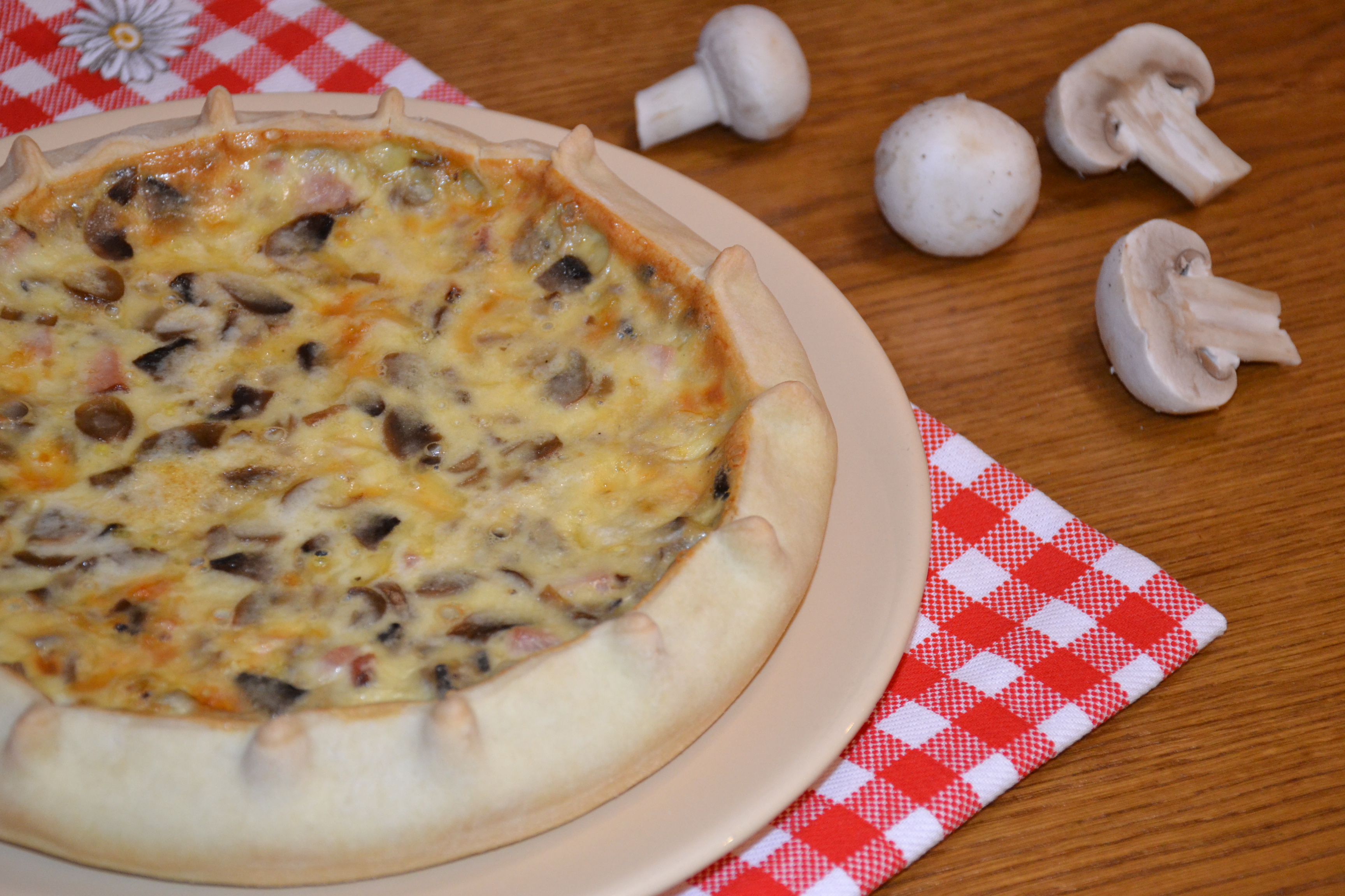 Quiche cu ciuperci | Retetele Tale