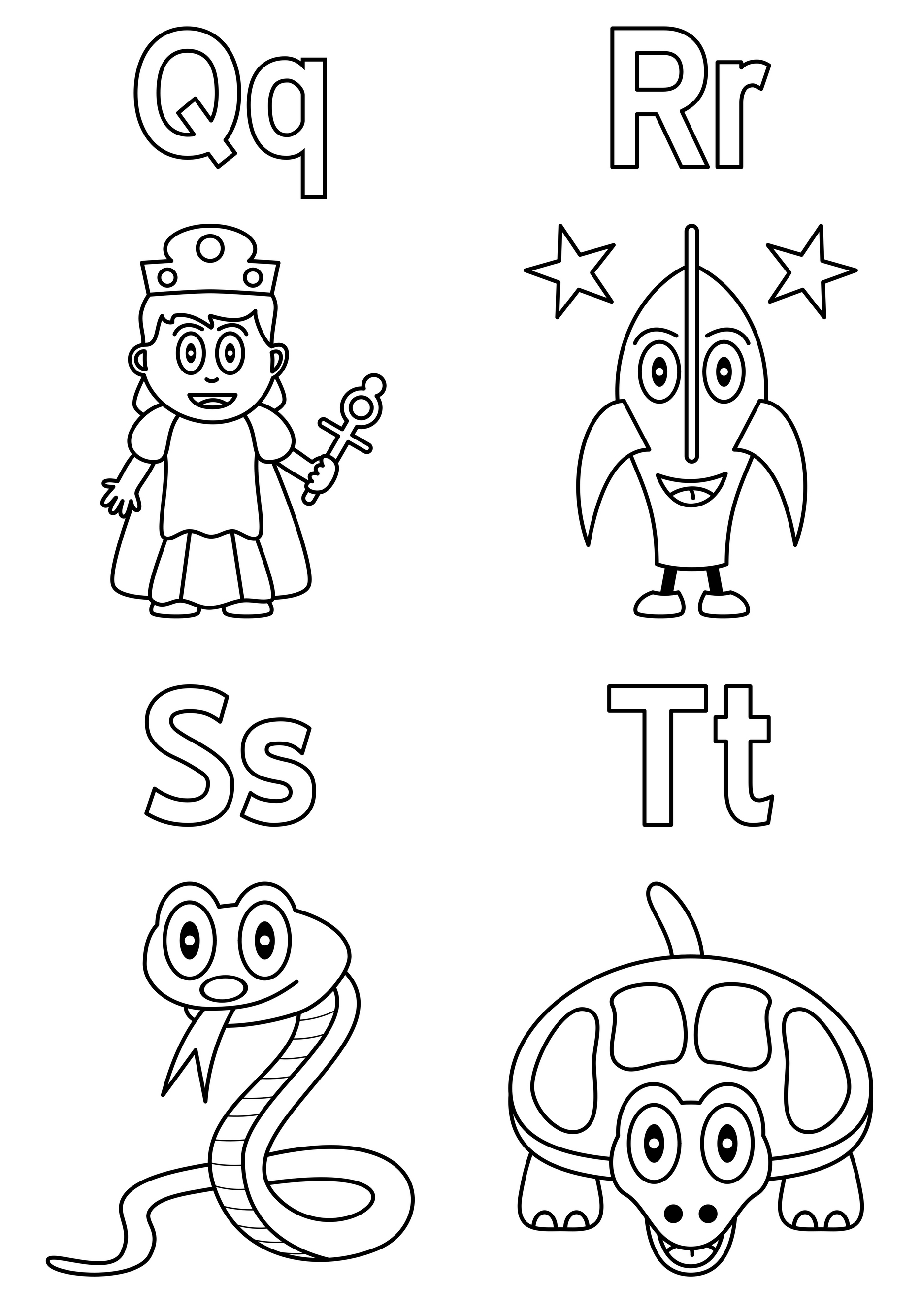 Sfatulparintilor.ro_plansa colorat: literele qrst - Sfatulparintilor.ro